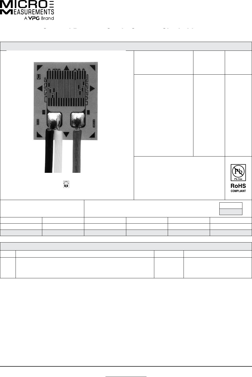 Hoja de datos de S5145 de Micro-Measurements (Division of Vishay Precision Group) | DigiKey
