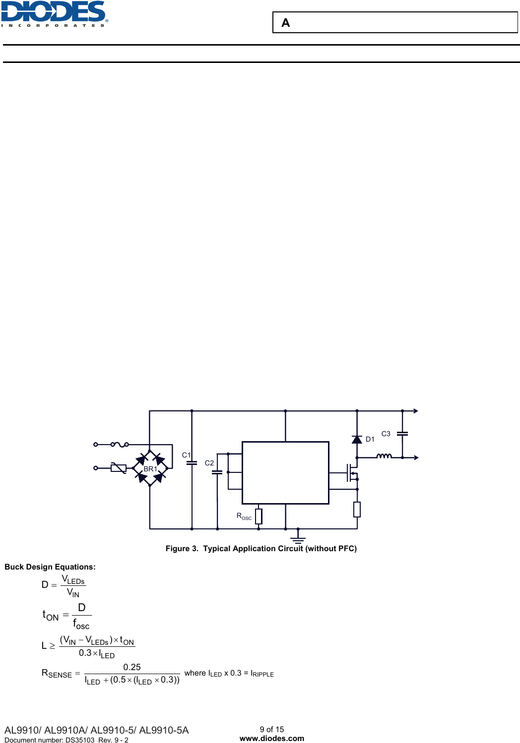 AL9910(A,-5) Datasheet by Diodes Incorporated | Digi-Key Electronics