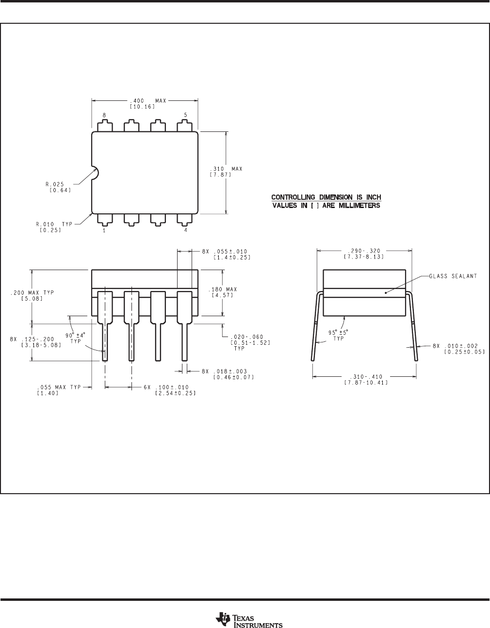 Hoja de datos de LM741 Series de Texas Instruments | DigiKey
