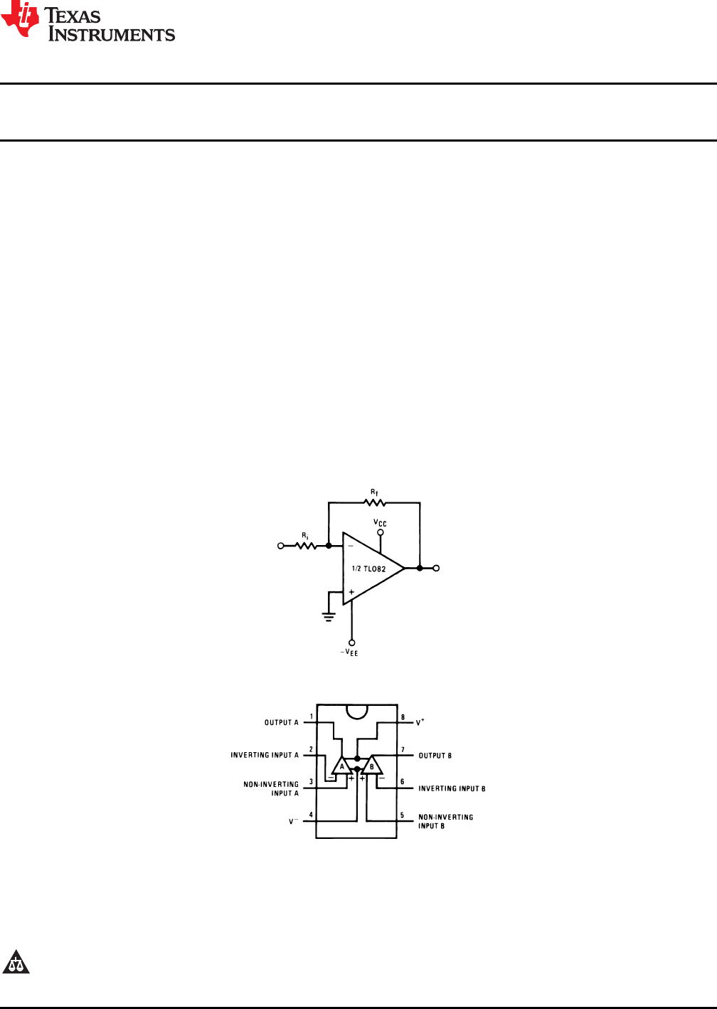 Hoja de datos de TL082 de Texas Instruments | DigiKey