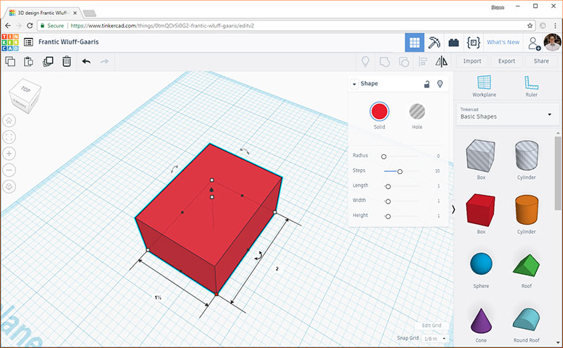 Getting Started with 3D Printing Using Tinkercad