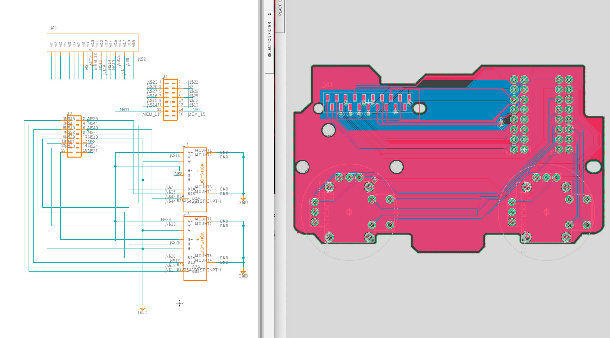 PS4 Controller Breakout PCB